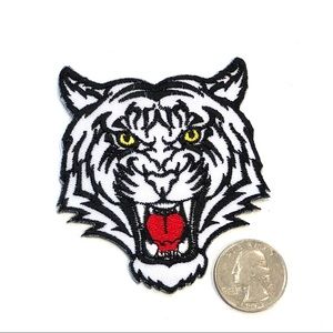 Accessories | Tiger Patch Iron On White Animal Diy Patches | Poshmark
